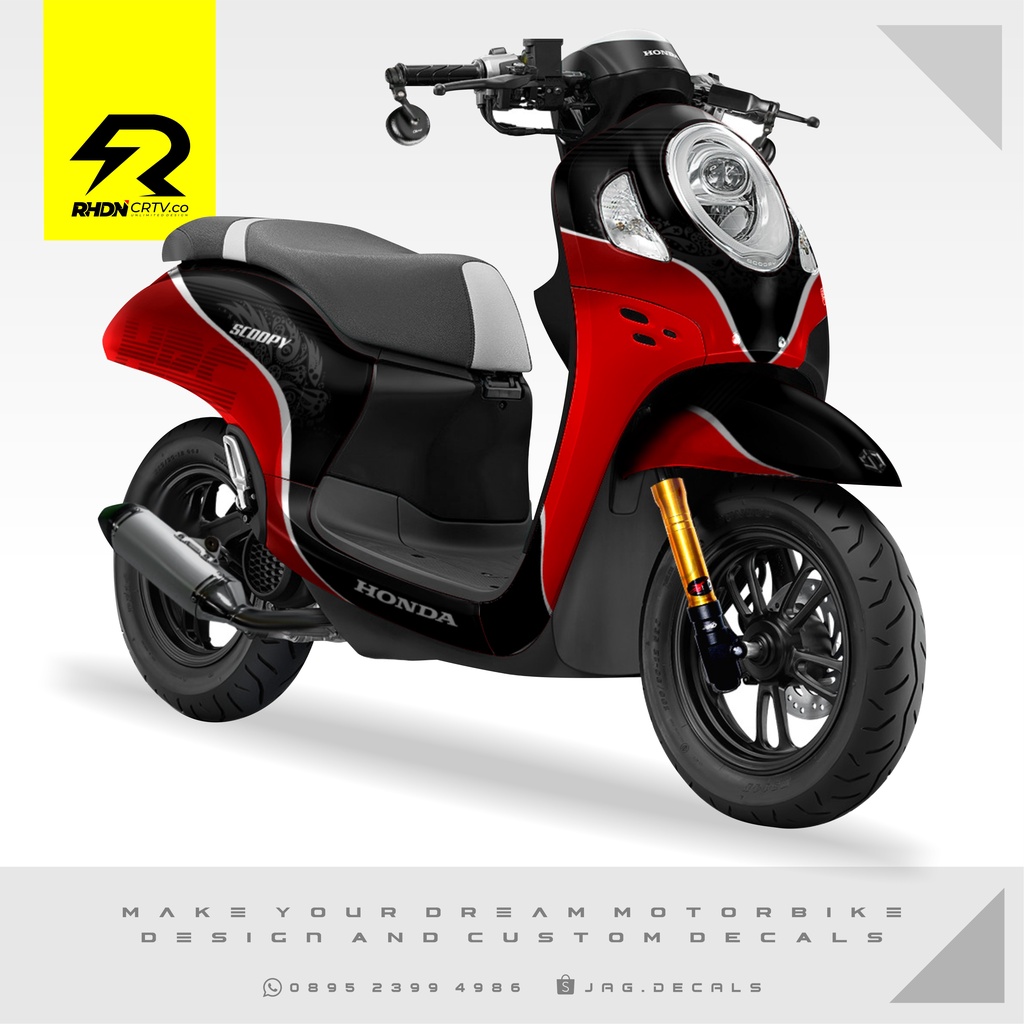 Jual Decal Scoopy full body Full Blok Decal Scopy Dekal New Fi Baru ...