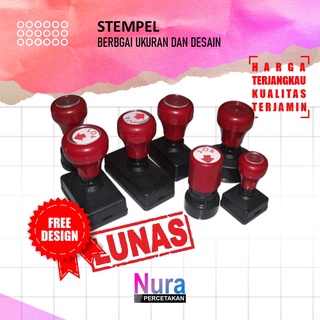 Jual Stempel Custom Free Desain / Stempel Logo, Stempel lunas, stempel nama, stempel tanda ...