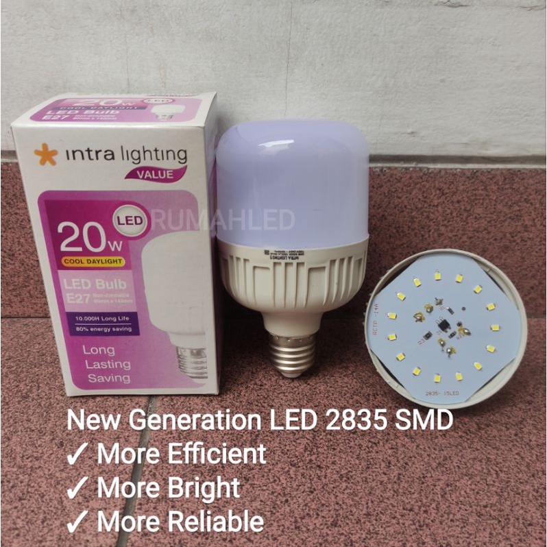 Jual LED INTRA Tabung 20w (Garansi) | Shopee Indonesia