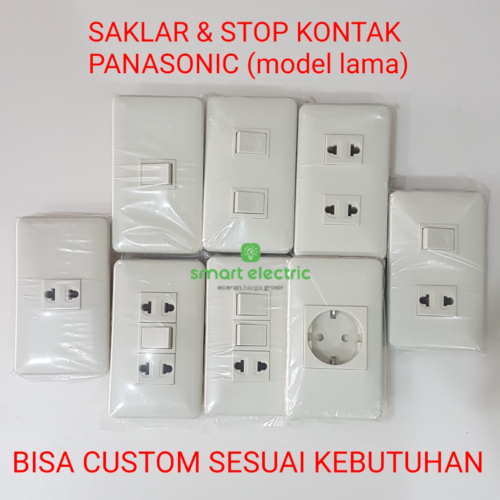Jual Panasonic Saklar & Stop Kontak Custom Sesuai Kebutuhan Model Lama ...