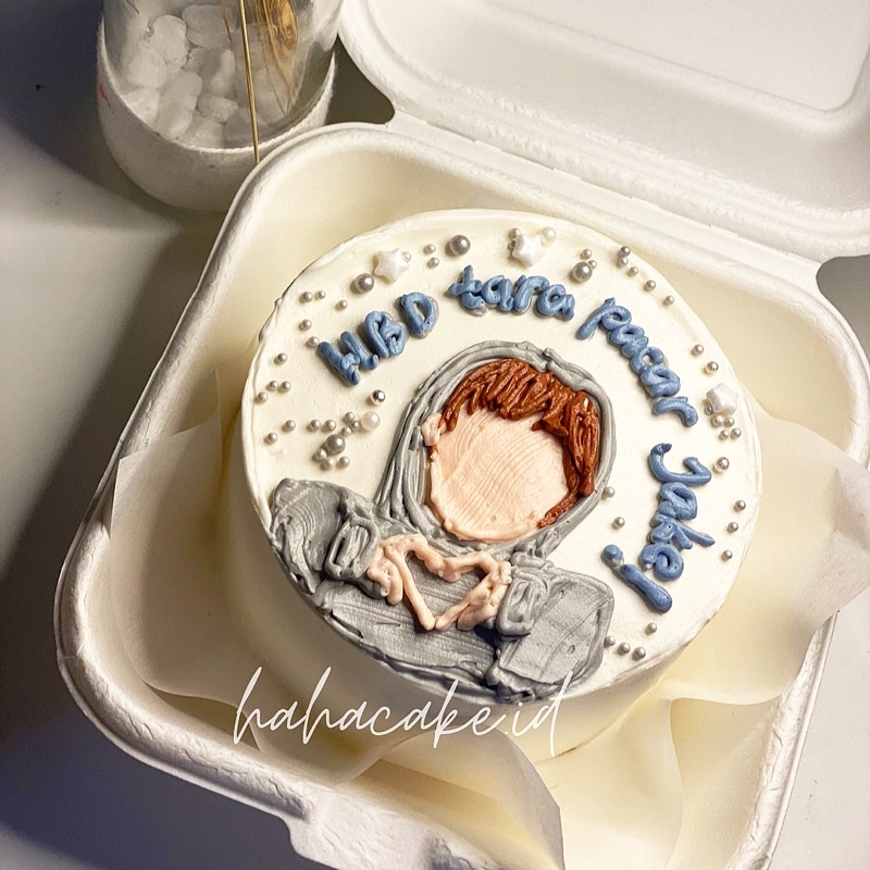 Jual cake ultah mini/korean cake cake birthday/korean lunch box cake ...