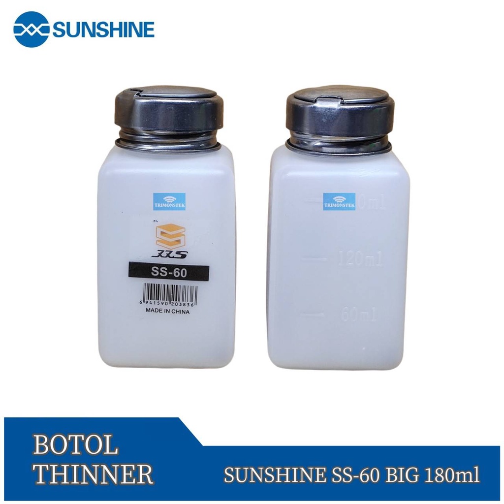 Jual Botol Thinner SUNSHINE SS-60 BIG 180ml | Shopee Indonesia