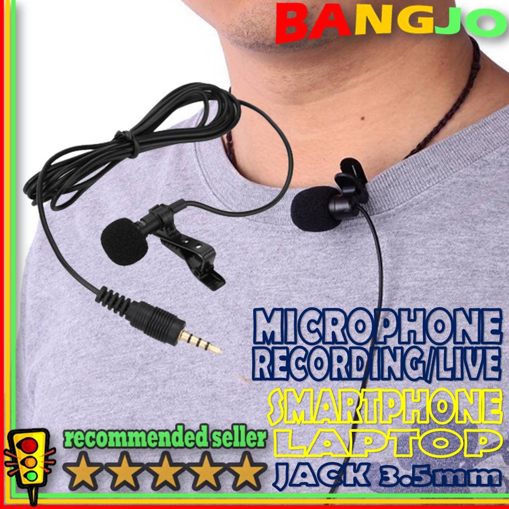 Jual Mic Mikrofon Microphone Rekaman Smule Laptop HP Smartphone 3.5mm ...