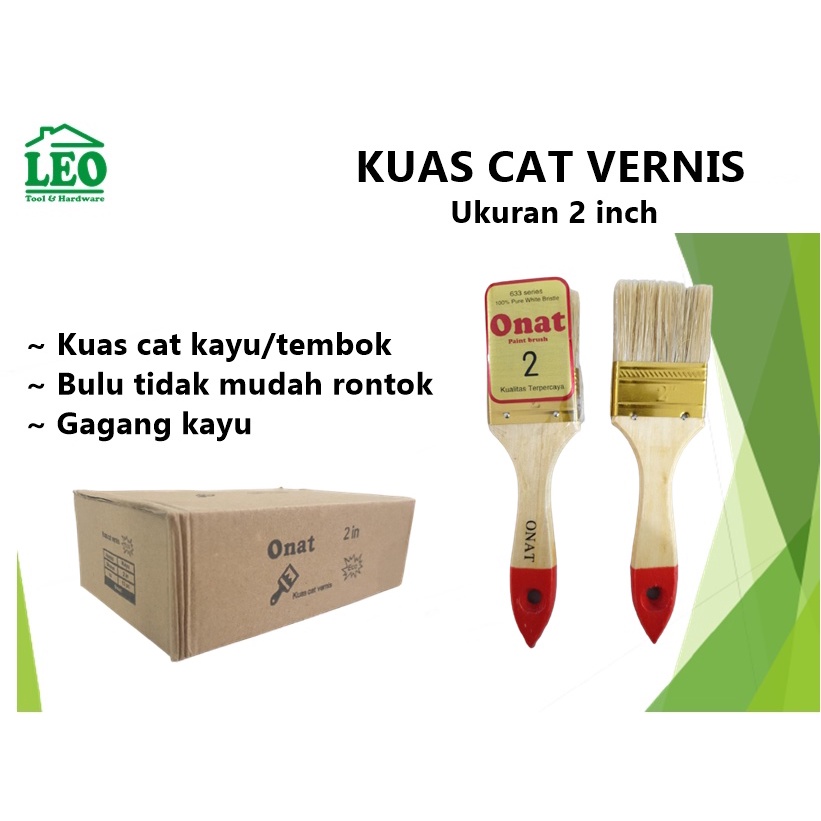 kuas cat kayu 2 in inch | Shopee Indonesia