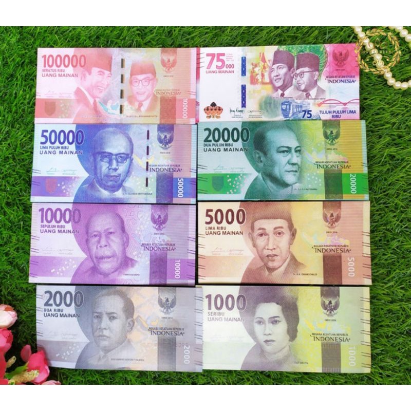 Jual Mainan Edukasi Uang-Uangan Replika Mainan Duit-Duitan Kertas Uang ...