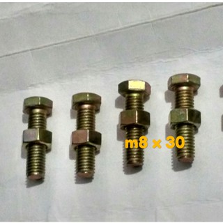 Jual Baut + Mur M8 8 x 30mm | Shopee Indonesia