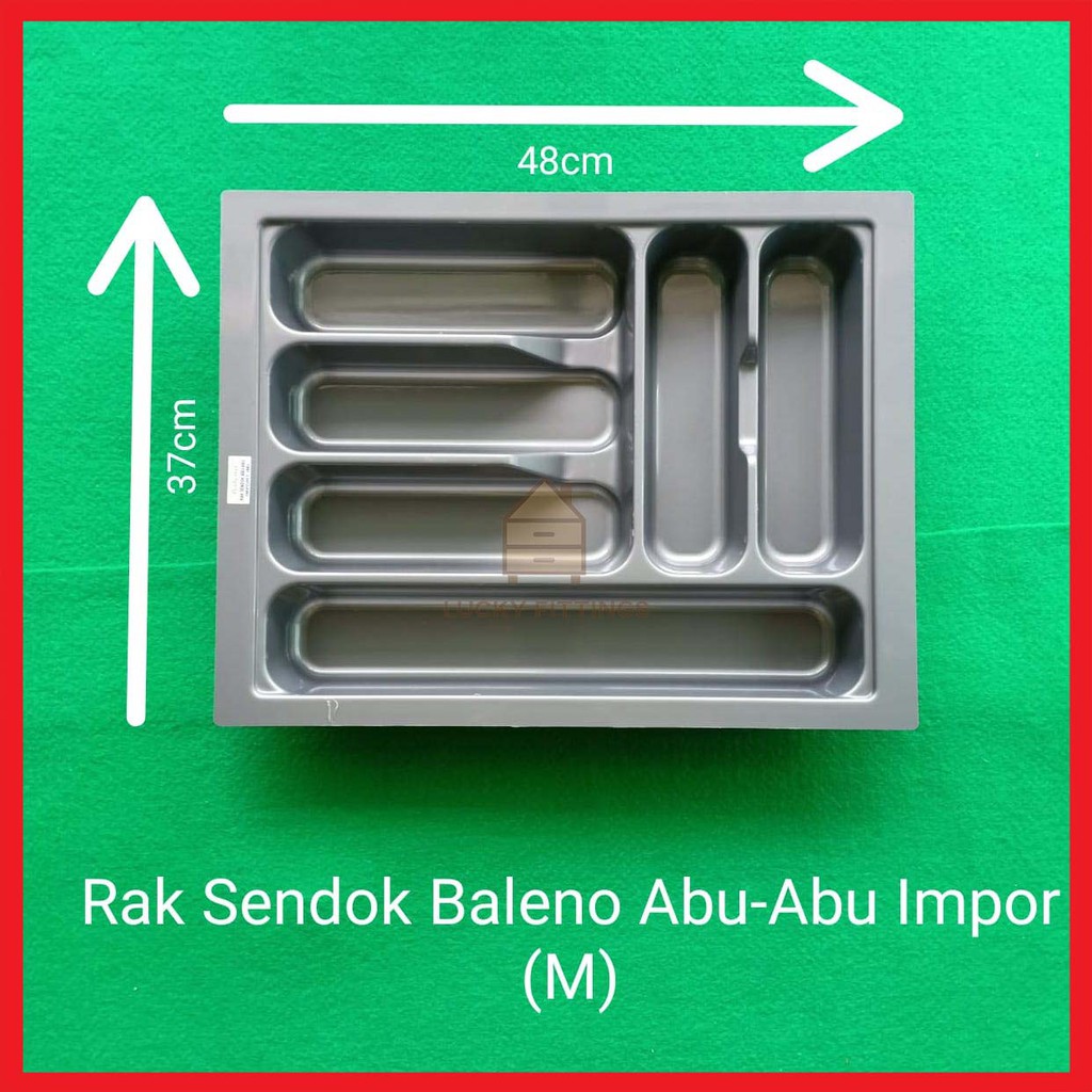 Jual Rak Tempat Sendok Abu Impor M / Garpu Pisau Sekat Laci Dapur Alat ...