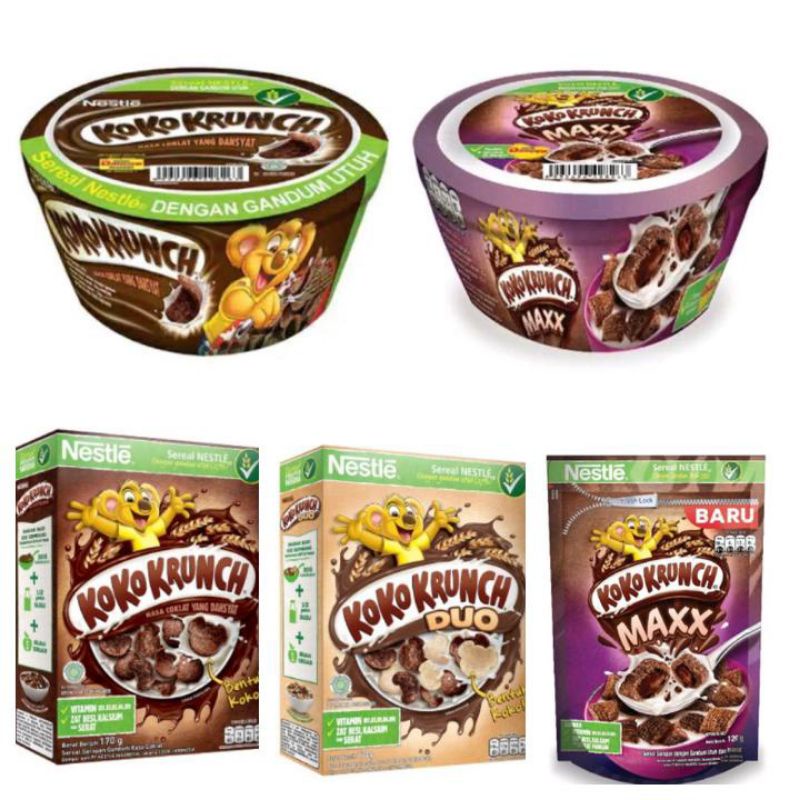 Jual Nestle Koko Krunch Cereal Box 170gr / Duo 330gr / Bag / Cup / Maxx ...
