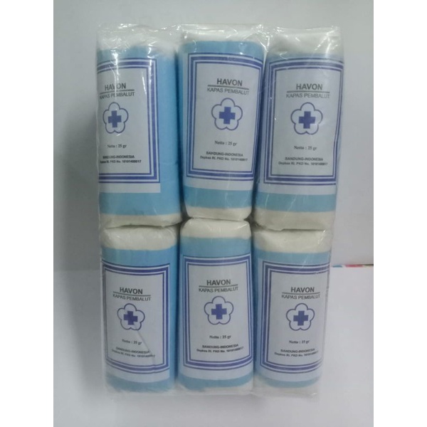 Jual Kapas 25gr Havon (12 pcs/Pack) | Shopee Indonesia