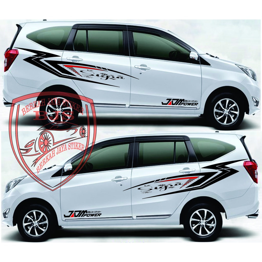 Jual NEW Stiker mobil sigra cayla honda brio calya agya ayla honda jazz ...