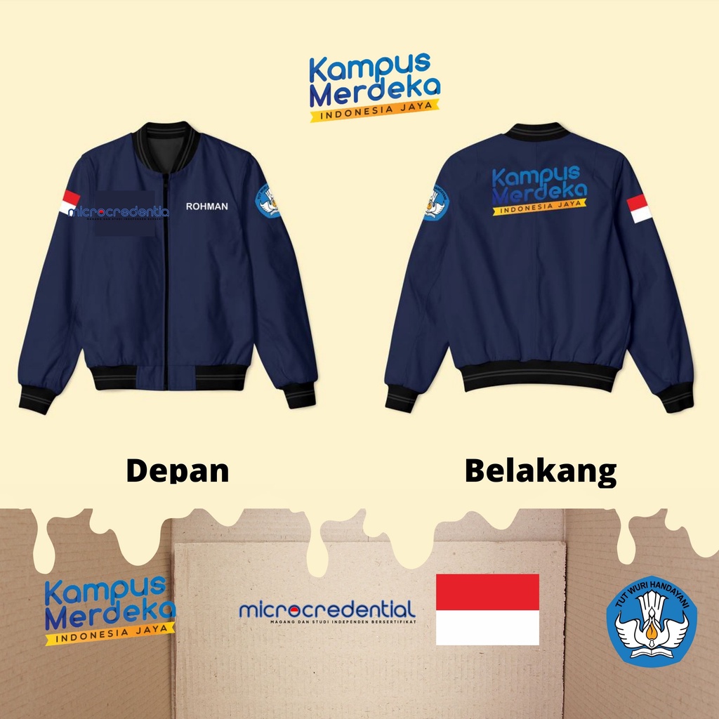 Jual Jaket Bomber Magang dan Studi Independen Bersertifikat (MSIB ...
