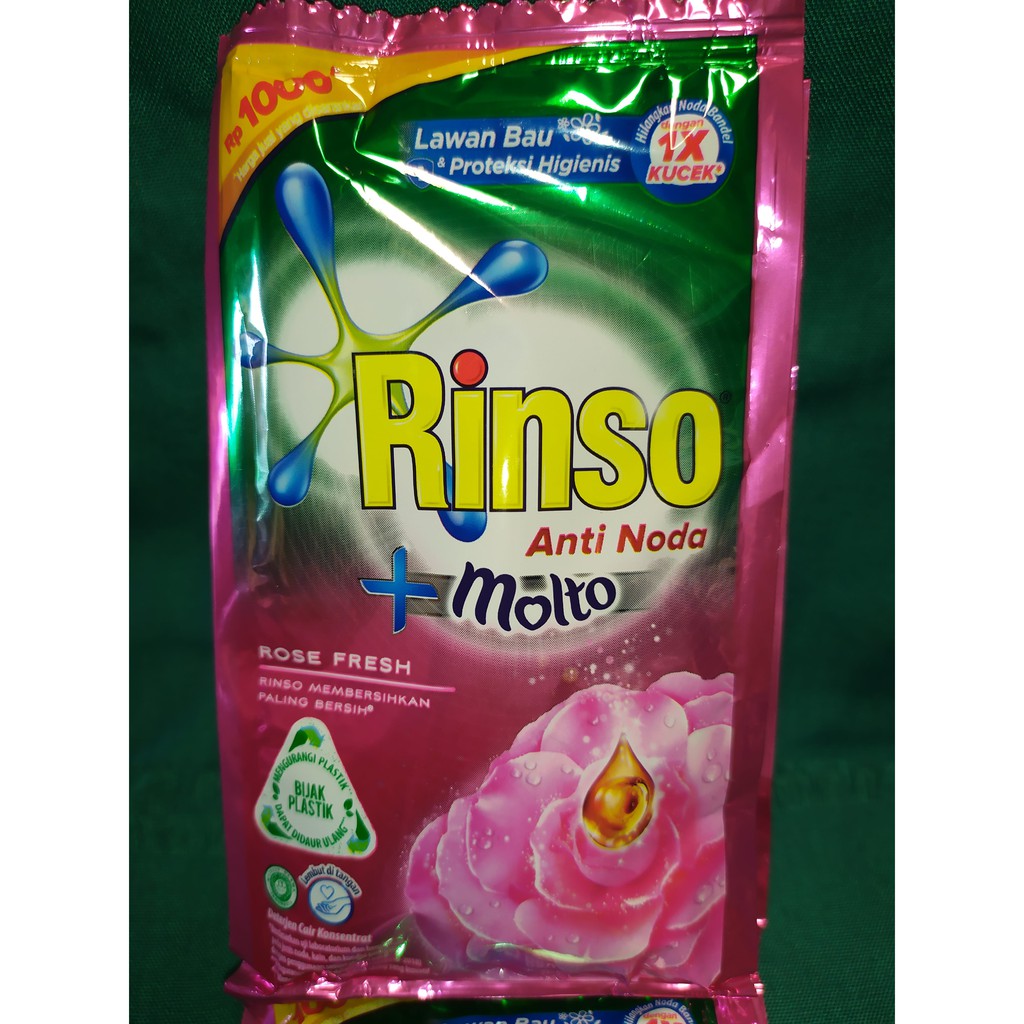 Jual Rinso Molto Detergen Cair Sachet 21 gram | Shopee Indonesia