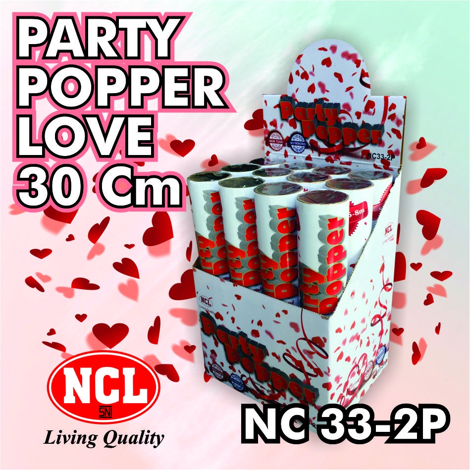 Jual Party Popper Convetti 30 CM Love NCL NC 33-2P | Shopee Indonesia