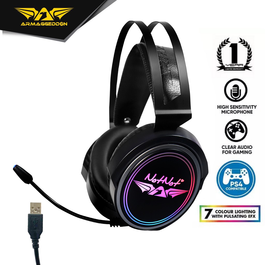 Jual Headset Armaggeddon Nuke 13R Surround 7.1 Gaming Headphones with ...