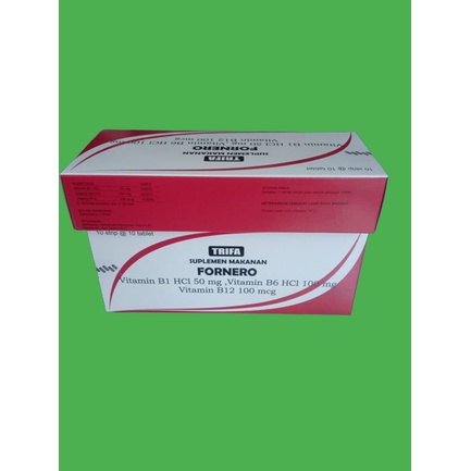 Jual VITAMIN FORNERO TABLET PER BOX ISI 10 STRIP VITAMIN NEURON SEPERTI ...