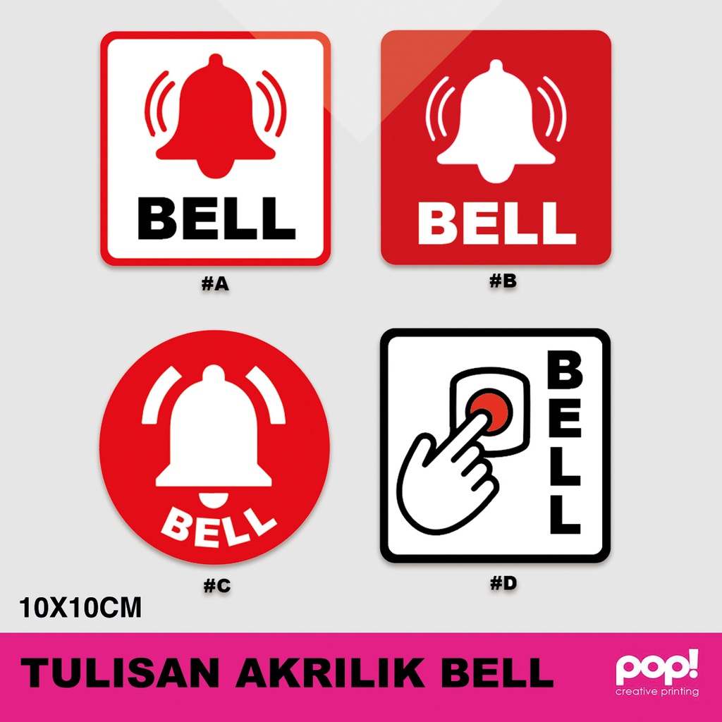 Jual Tulisan Bell Akrilik tempelan dinding | Shopee Indonesia