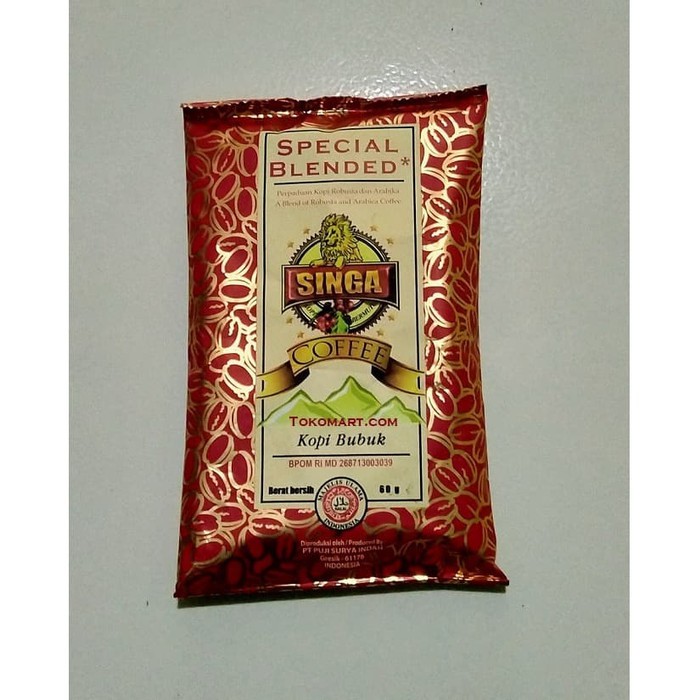 KOPI SINGA SPESIAL BLENDED ARABIKA ROBUSTA 60 gr - Murah Enak Mantap ...