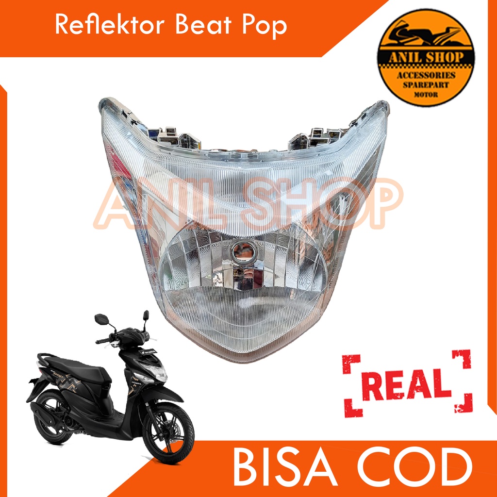 Jual Reflektor lampu depan Honda BEAT POP ESP | Shopee Indonesia