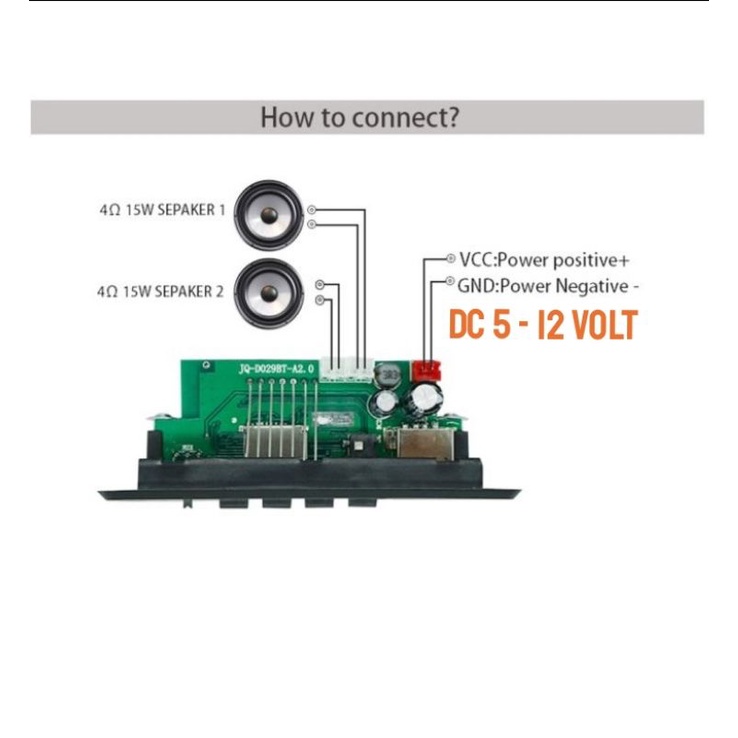 Jual modul mp3 bluetooth plus amplifier 2 X 3 watt | Shopee Indonesia