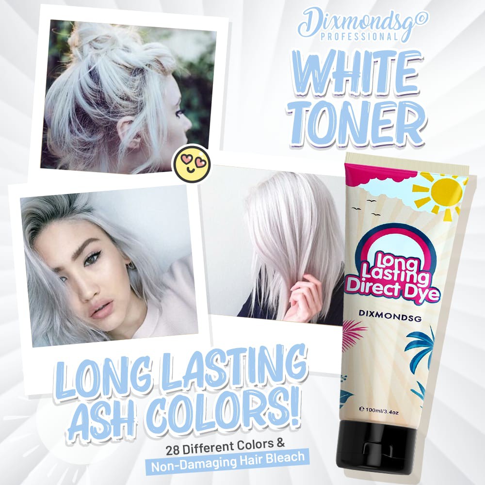 Jual White toner putih cat rambut dixmondsg dixmond organic singapore ...