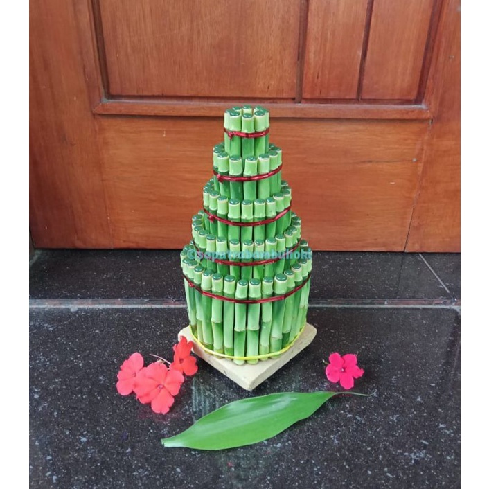 Jual Bambu Hoki / Bambu Rejeki Model Pagoda Susun 5 Susun 3 Kipas ...