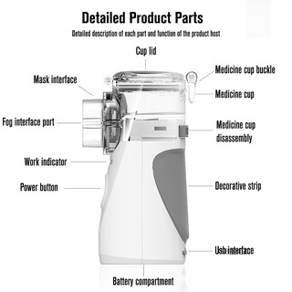 Jual Nebulizer Portable Mesh Alat Nebu Uap Bantu Pernafasan Asma Bayi ...