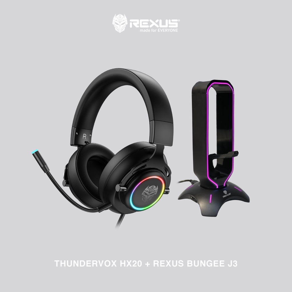 Jual PROMO Bundling Rexus Headset Gaming Thundervox HX20 + Stand ...