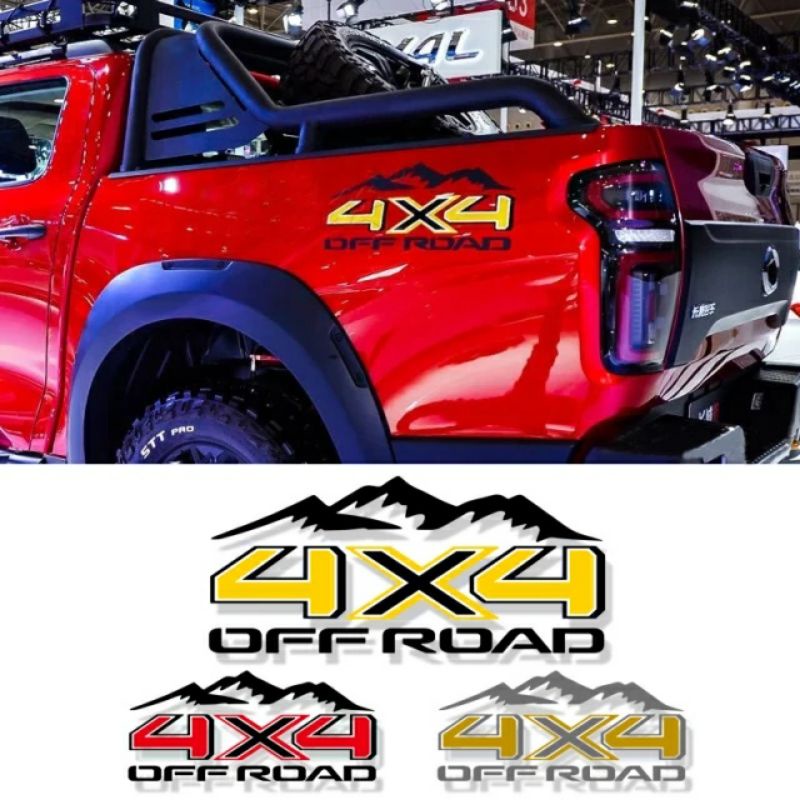 Jual Sticker Stiker 4x4 Off Road Sticker Body Kaca Mobil Jeep Land ...