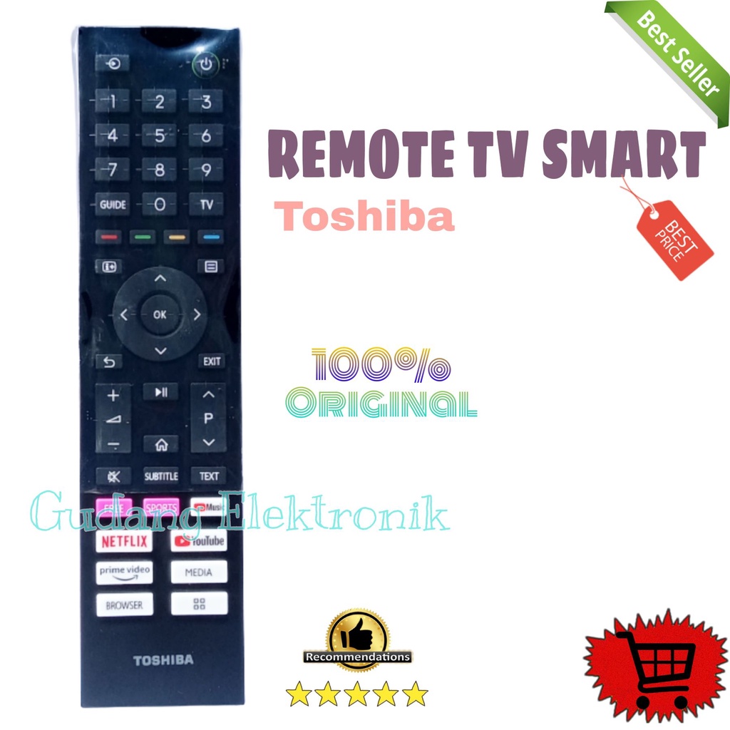 Jual REMOTE TV TOSHIBA SMART CT - 95031 ORIGINAL | Shopee Indonesia