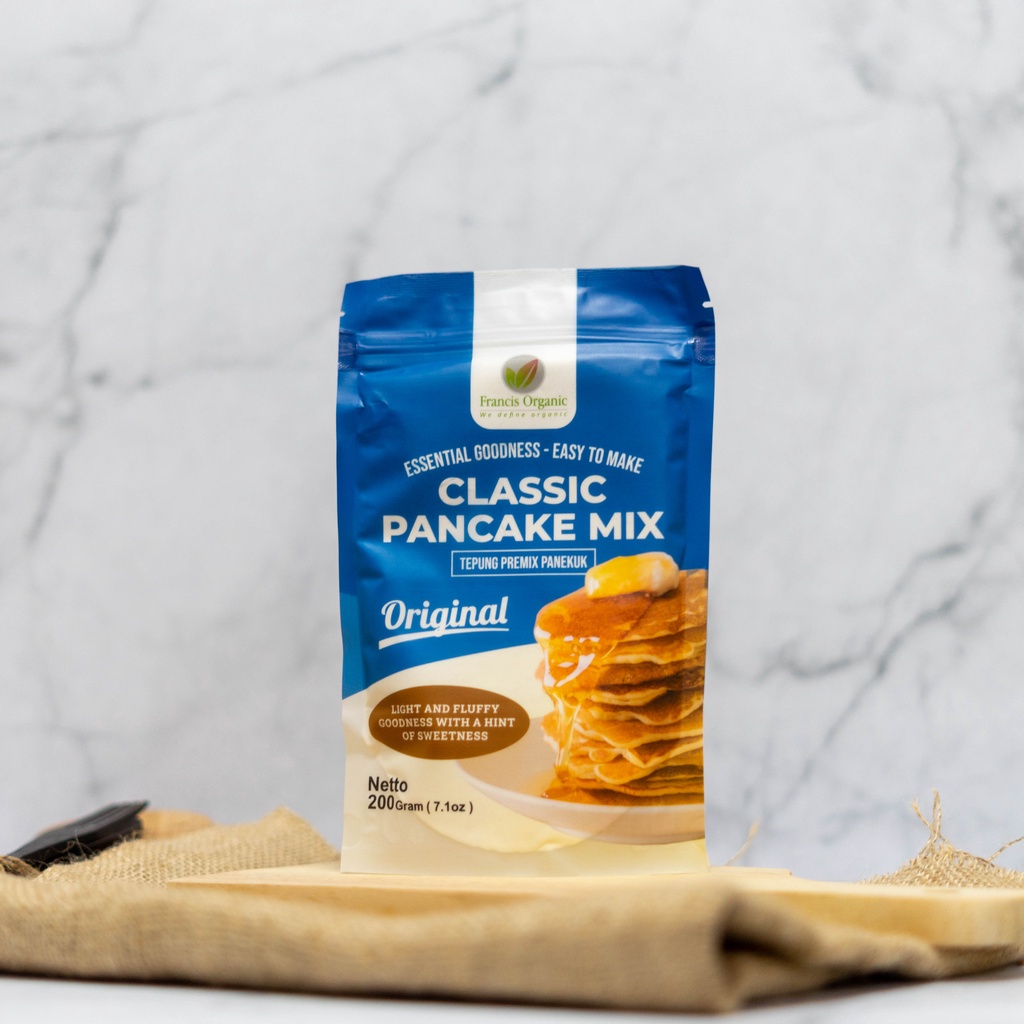 Jual Tepung Adonan Pancake Francis Organic Rasa Original 200 gr ...