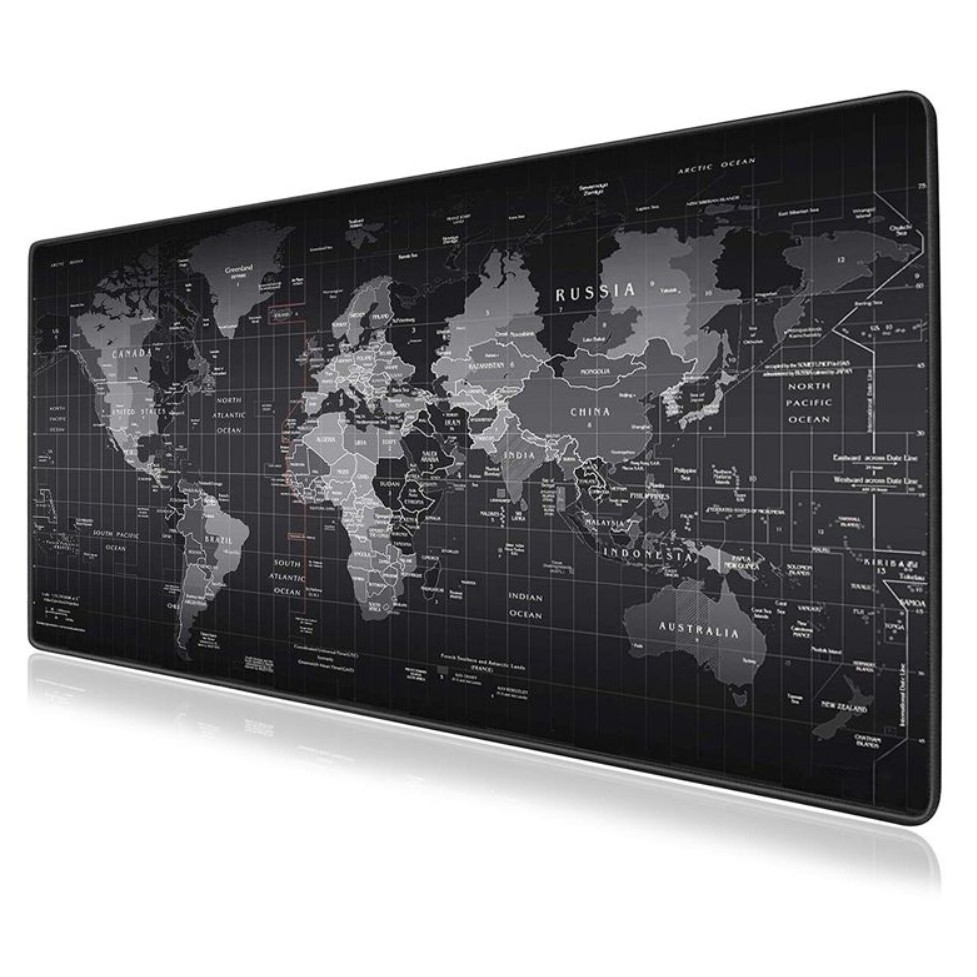 Jual Mouse Pad Gaming Besar XL Desk Mat Motif Peta Dunia World Map ...