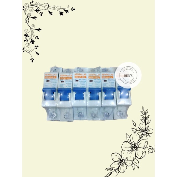 Jual MCB New Pallas 1 Phase 2A / 4A / 6A / 10A / 16A / 20A / 25A / 32A | Shopee Indonesia