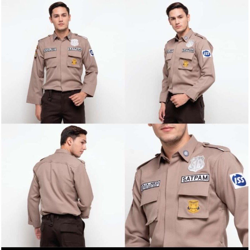 Jual kain seragam satpam security terbaru bahan kualitas seragam polisi merk staff maxistyle ...