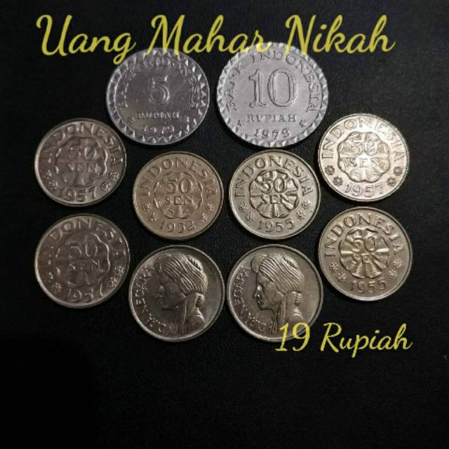 Jual Paket Mahar 19 Rupiah Uang Kuno Asli Indonesia | Shopee Indonesia