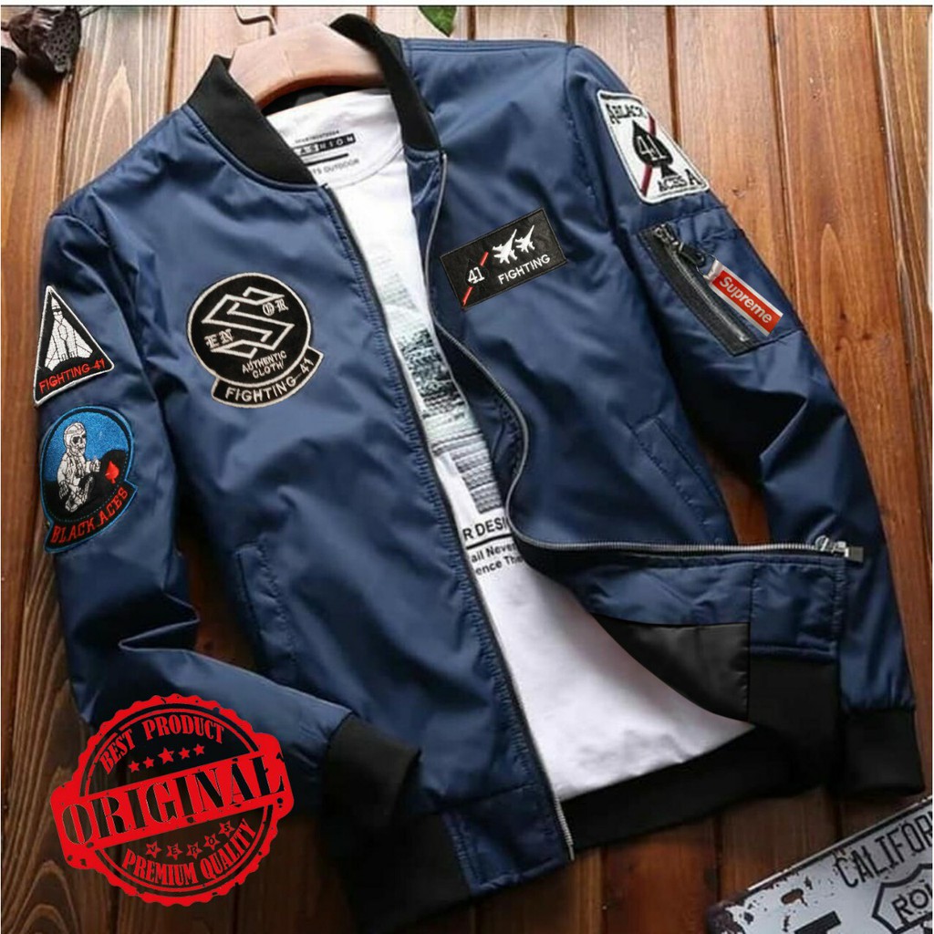 JAKET BOMBER PP-FIGHTING 5 WARNA/JAKET BOLAK BALIK | Shopee Indonesia