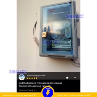 Jual box kwh meter token kotak pln penutup prabayar pelindung kunci ...