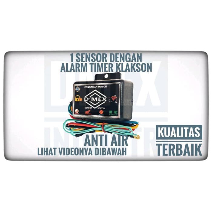 Jual Alarm Motor Timer Klakson Dmex Sensor Sentuh HONDA Pengaman Motor Indonesia|Shopee Indonesia