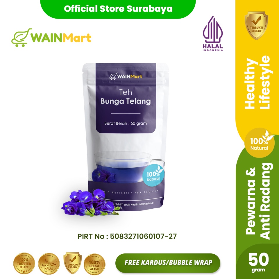 Jual Bunga Telang TUMPUK PREMIUM Minuman Herbal Kekinian Pewarna Alami ...