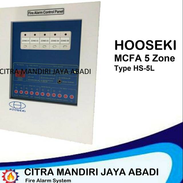 Jual Master Control Panel Fire Alarm 5 Zone Hooseki MCFA PANEL Indonesia|Shopee Indonesia