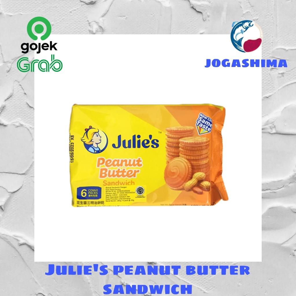 Jual Biskuit Julies rasa kacang / Julie's peanut butter/ Biscuit 180g | Shopee Indonesia