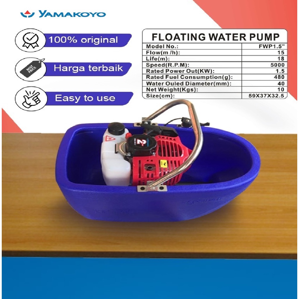 POMPA APUNG FWP 1.5"// FLOATING WATER PUMP YAMAKOYO | Shopee Indonesia