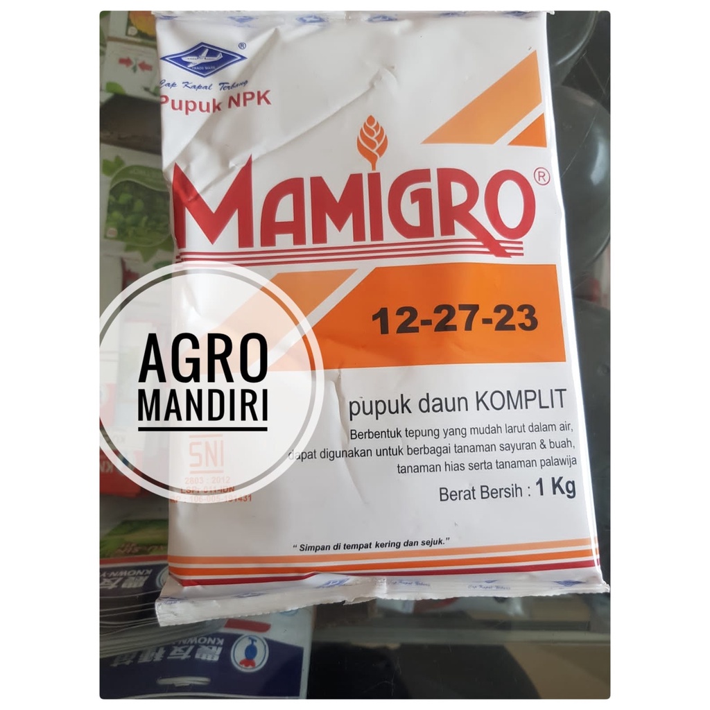 Jual Pupuk Buah Daun Lengkap Mamigro 12-27-23 + Unsur Mikro 1 Kilogram ...