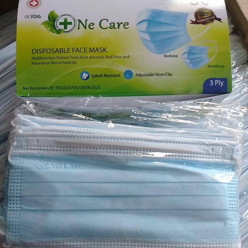 MASKER ONE CARE 3 PLY 50 PCS | Shopee Indonesia