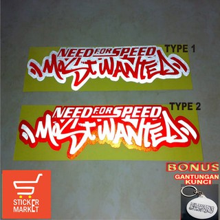Jual Grosir (stiker) sticker mobil NFS Need For Speed Most Wanted Keren ...