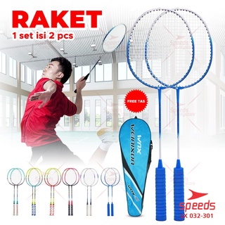 Jual SPEEDS Raket Bulu Tangkis Raket Badminton 1 Set 2pcs Alat Olahraga ...