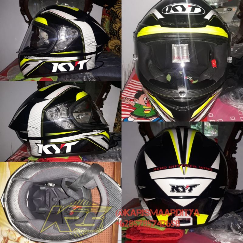 Jual KYT TT COURSE ELECTRON GREEN | Shopee Indonesia