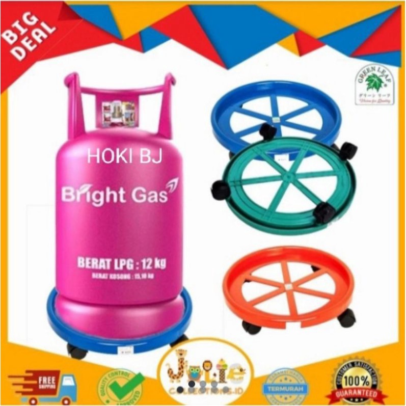 Jual tatakan gas LPG roda roller galon alas tabung elpiji 3 12 kg ...