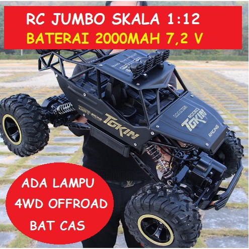 Jual Mobil Remote control RC OFF ROAD skala 1:12 , mobil rc rock ...