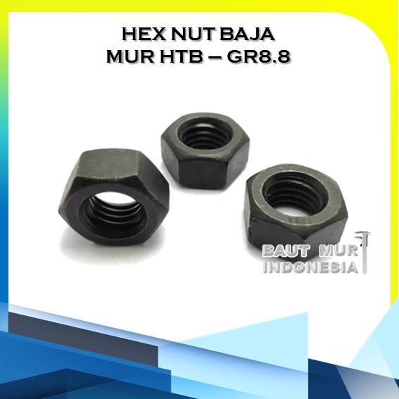 Jual MUR HEX NUT GR8.8 HITAM M20 | Shopee Indonesia