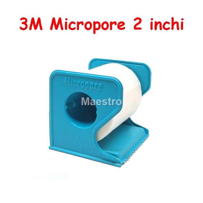Jual 3M Micropore 2 inch in inchi inci Plester Medis Roll Surgical Tape ...